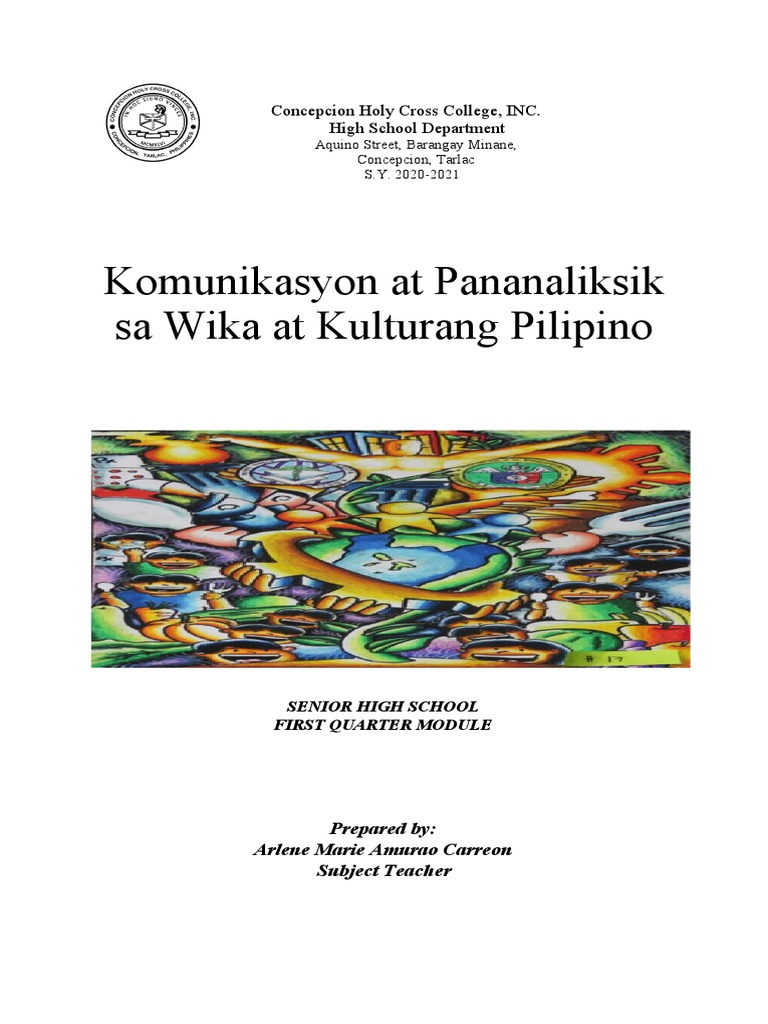 Module 1 (Komunikasyon at Pananaliksik Sa Wika at Kulturang Pilipino) | PDF