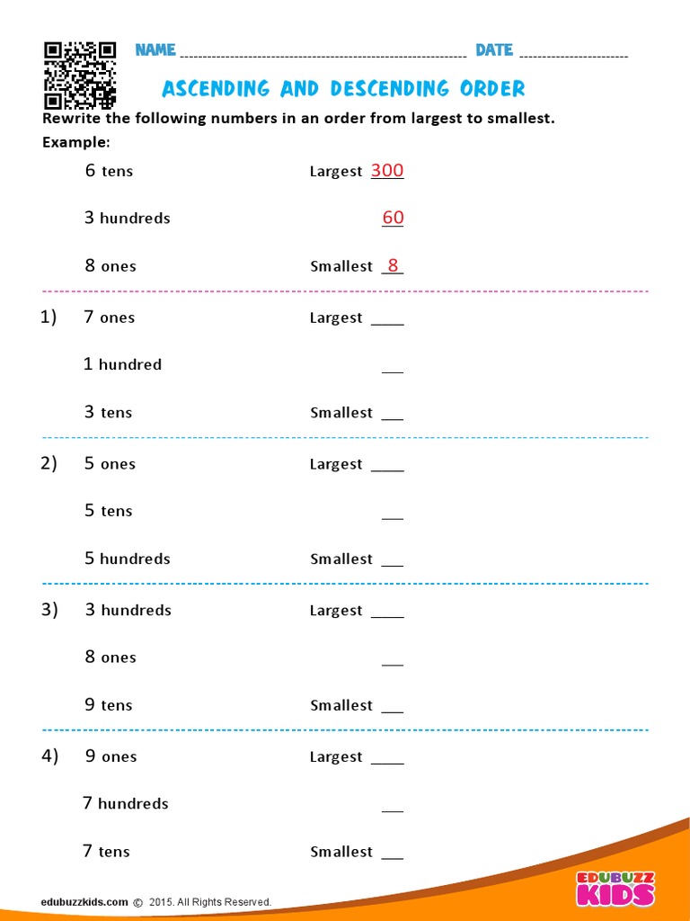 Ordering Numbers from Largest to Smallest: A Guide to Ascending and ...