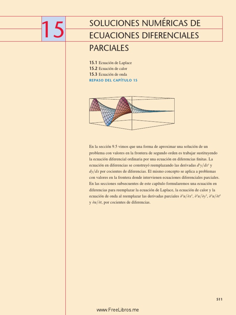 Soluciones Numericas de EDP PDF | PDF | Ecuación diferencial parcial | Ecuaciones