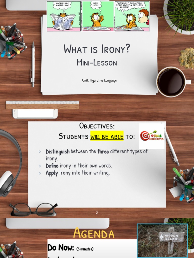 Synchronous Irony-Lesson | PDF | Irony | Psychological Concepts