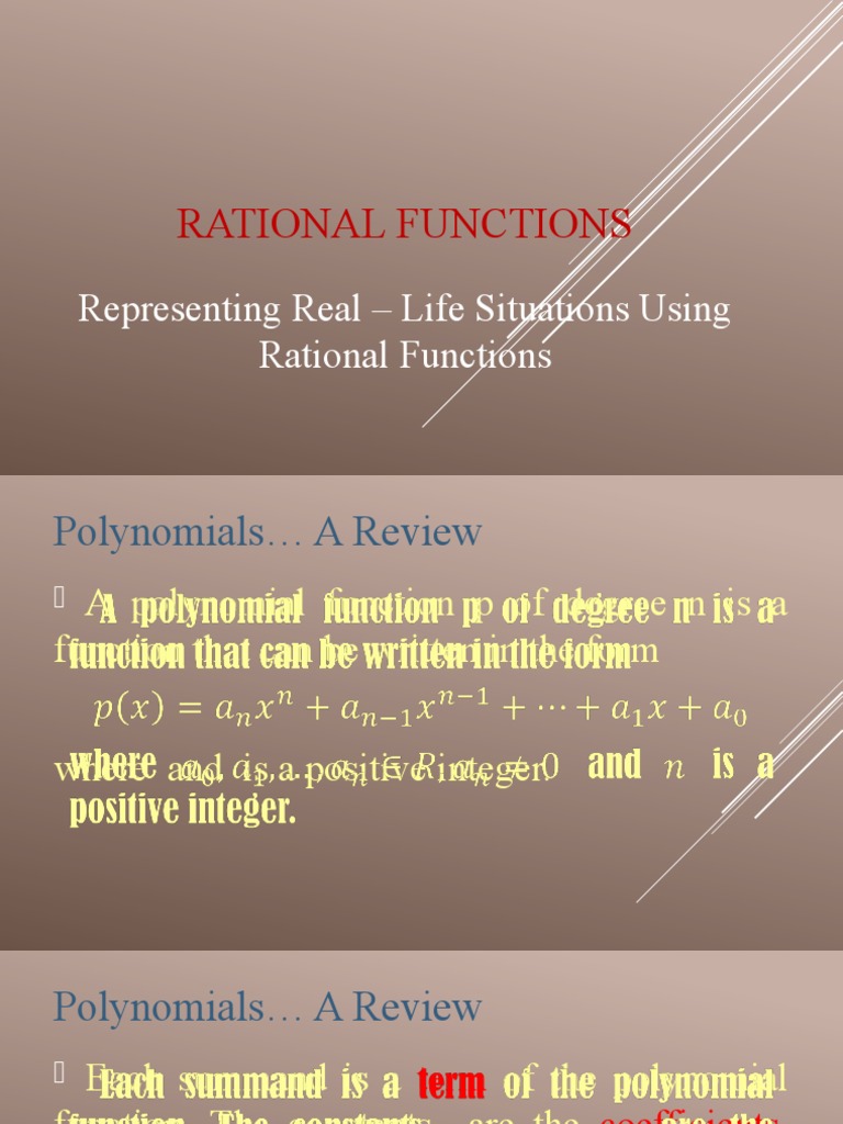 Rational Functions in Real-World Modeling | PDF | Function (Mathematics ...