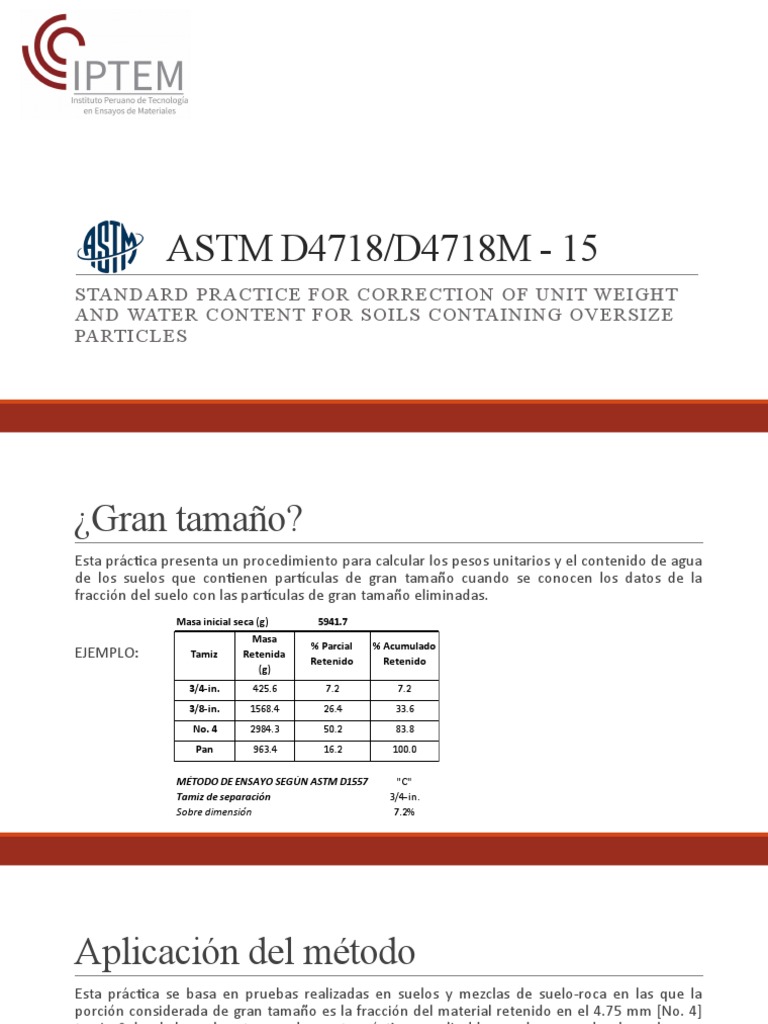 Astm D4718 | PDF | Naturaleza | Ciencias fisicas