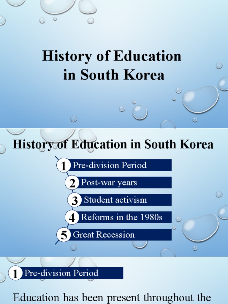 South Korea History of Education | PDF | South Korea | World Politics