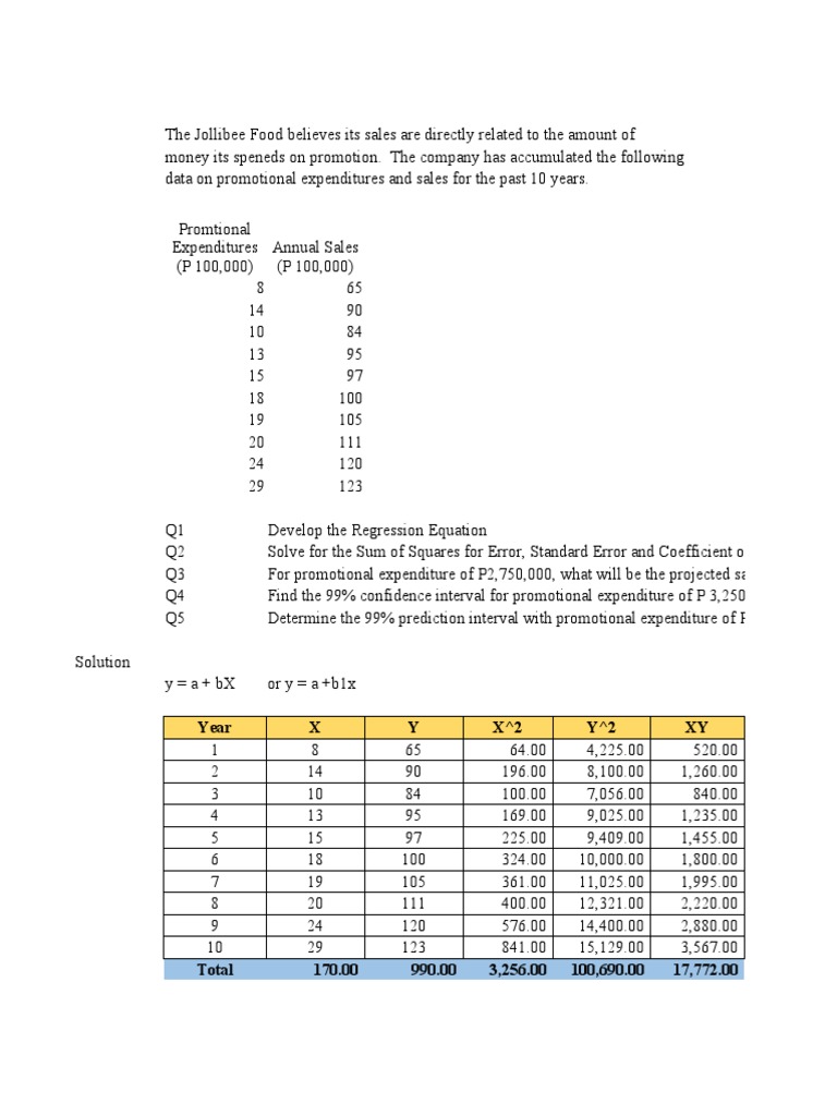Lesson 3 Assignment | PDF | Errors And Residuals | Coefficient Of Determination