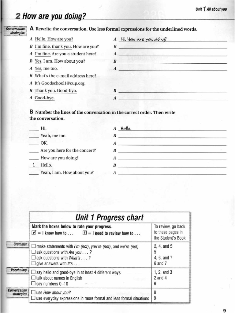 Touchstone Workbook Complete-9 | PDF