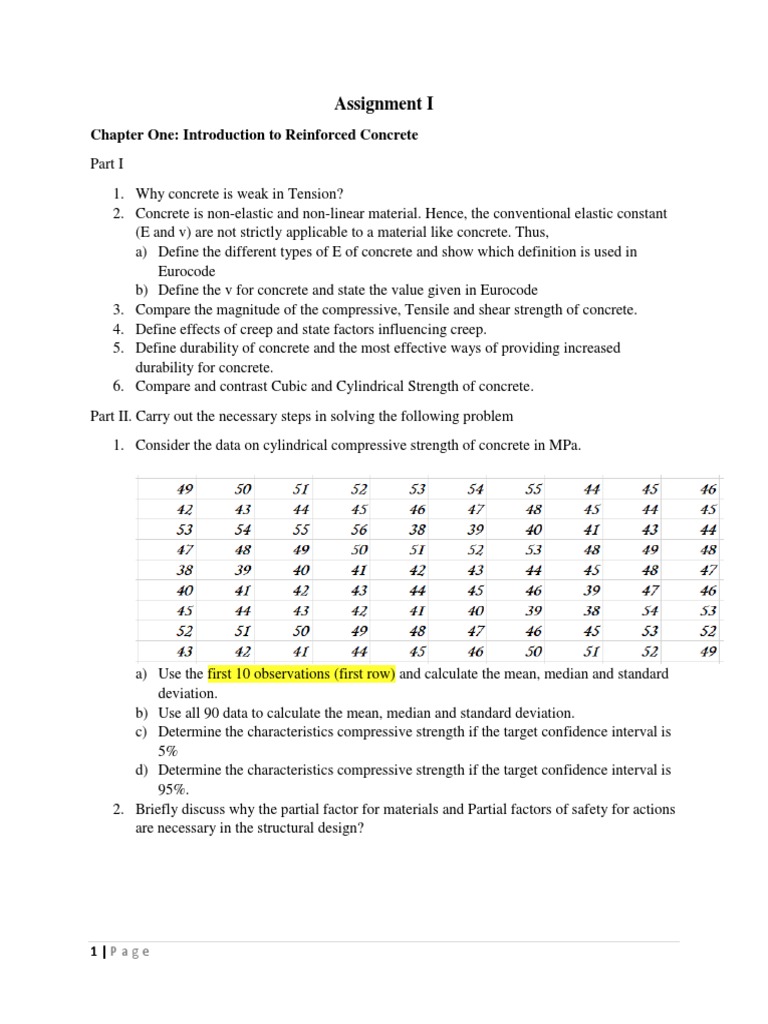 Assignment I PDF | PDF | Beam (Structure) | Strength Of Materials