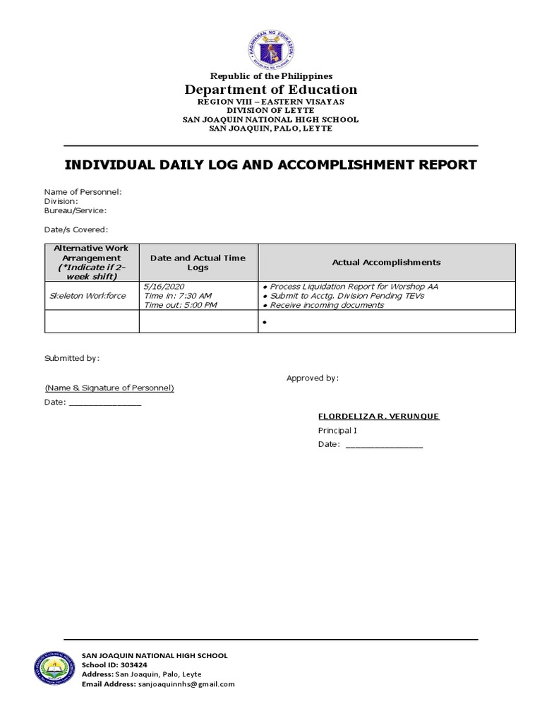 Individual-Daily-Log-and-Accomplishment-Report