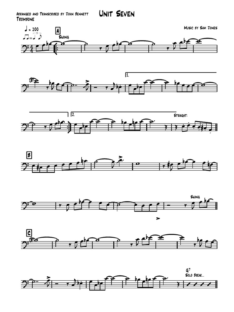 Unit Seven - Trombone | PDF