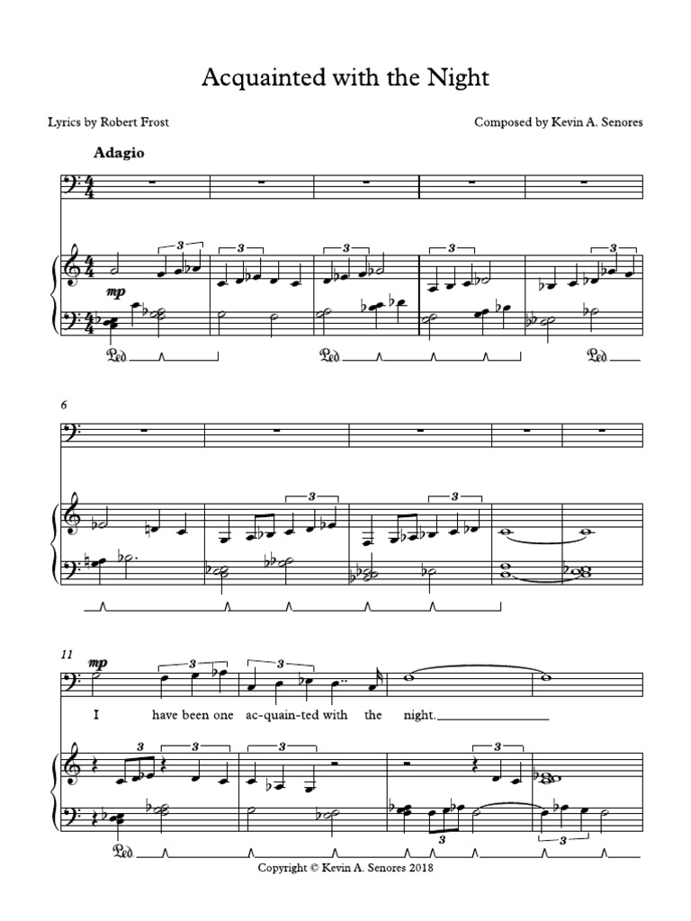 Acquainted With The Night Revised | PDF