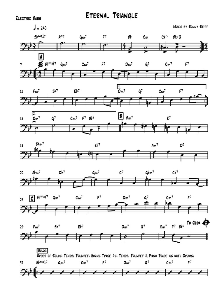 Eternal Triangle - Electric Bass | PDF | Musical Instruments | Music ...