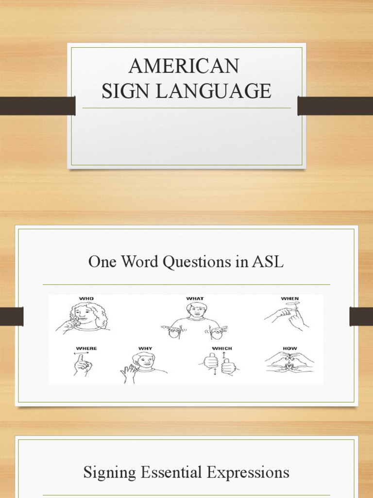 Sign Language | PDF | American Sign Language | Hearing Loss