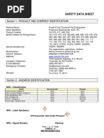 Amerex Fire Extinguisher - MSDS | PDF | Dangerous Goods | Workplace