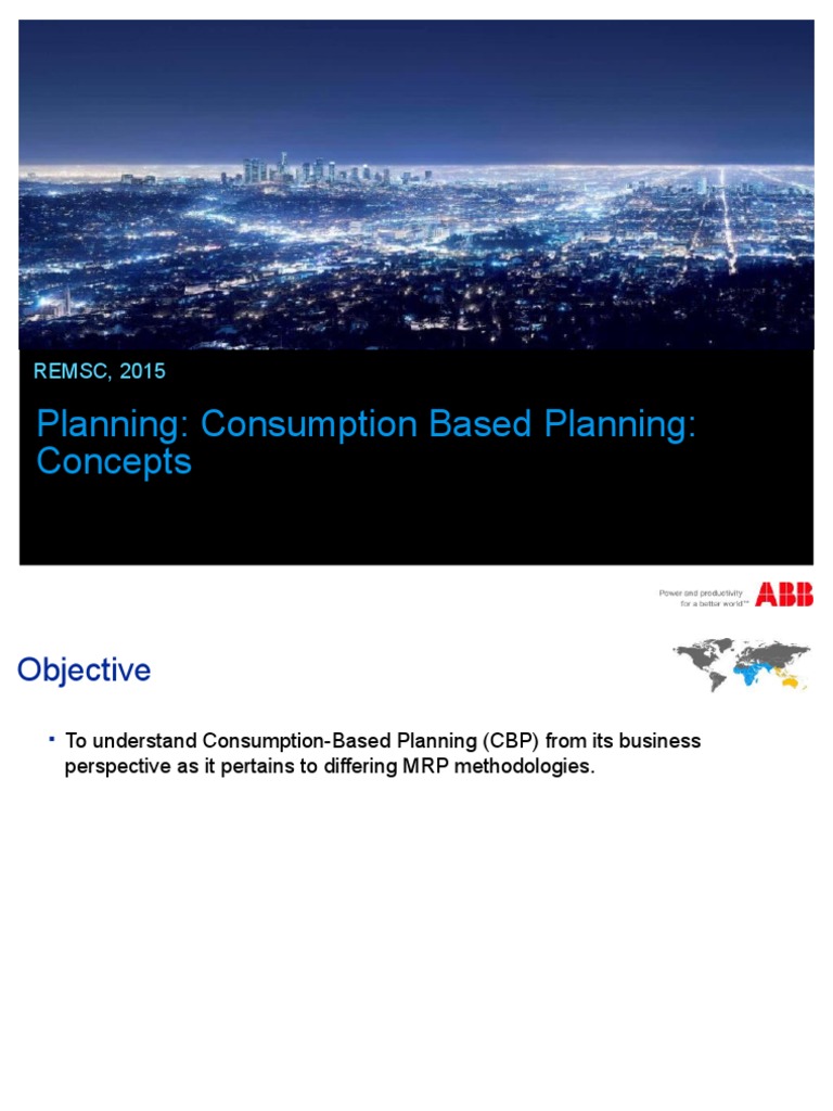 Consumption Based Planning Concepts - 12jan15 | PDF | Supply Chain ...