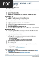 Chemical Spill Report Form Template | PDF