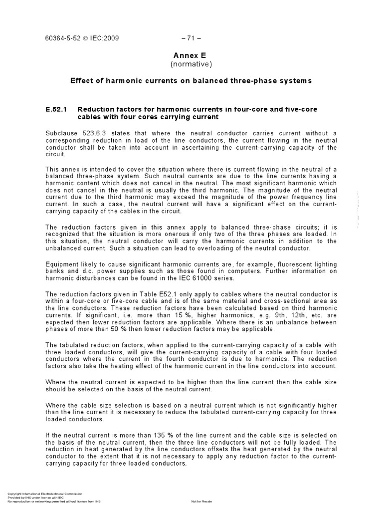 IEC Neutral Conductor - Harmonic | PDF | Electric Power | Electromagnetism