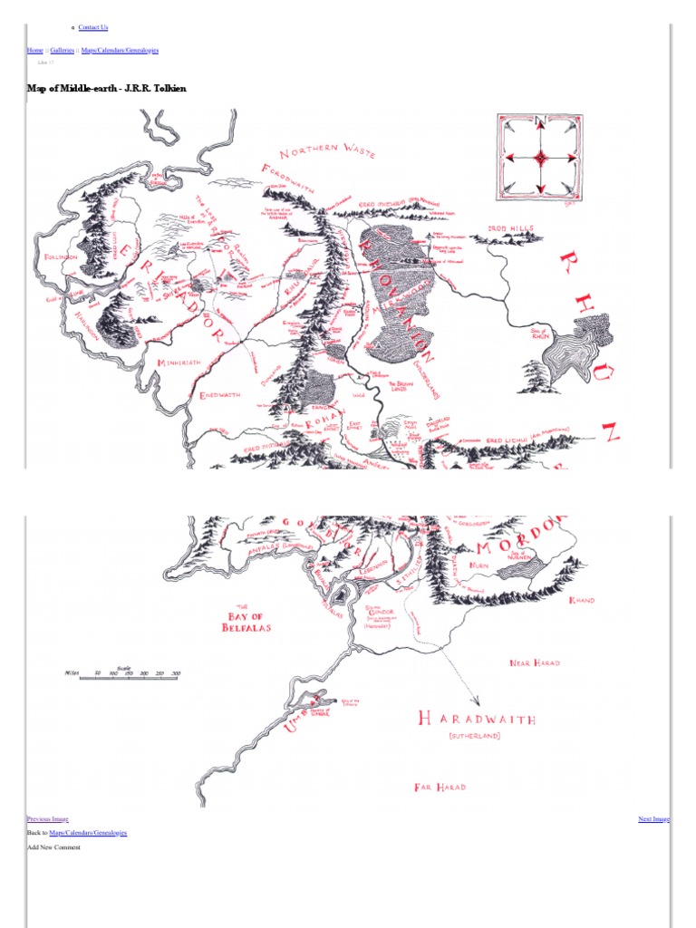 J.R.R. Tolkien's Middle-earth Map | PDF | Social Science | Art