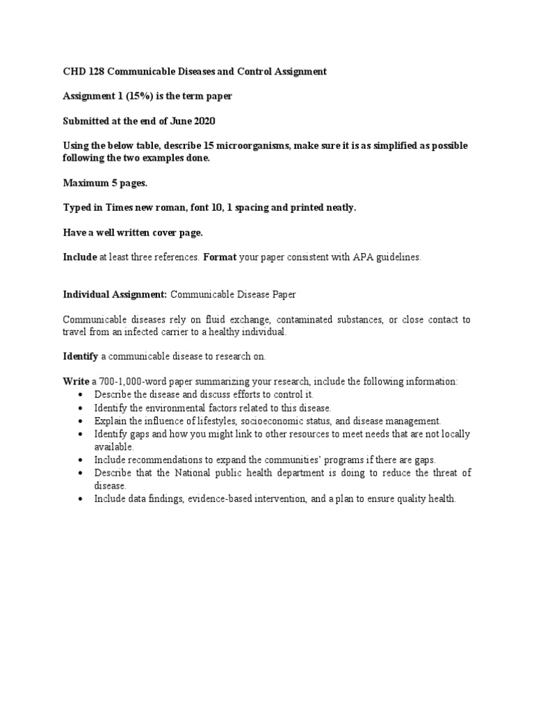 Communicable Disease Research | PDF | Infection | Apa Style