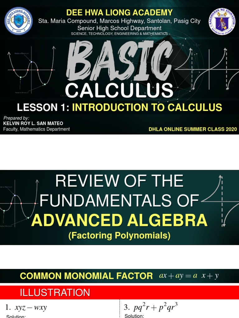 Basic Cal PDF | PDF | Mathematics Of Computing | Mathematical Concepts