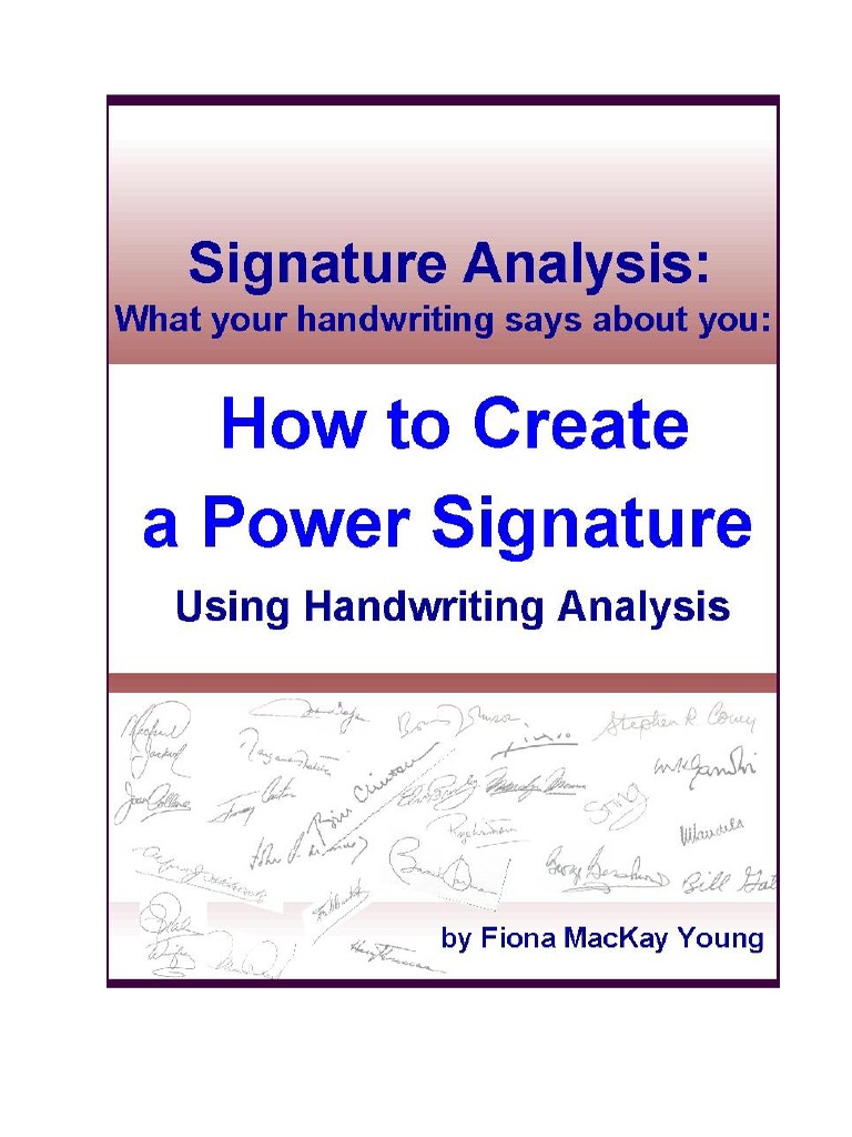 Signature Analysis Create A Power Signatures | PDF | Graphology | Optimism