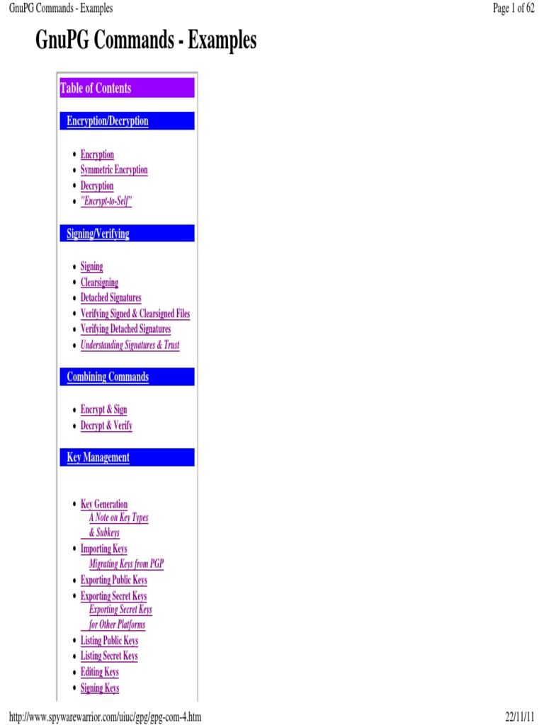 GOOD GPG Reference Gpg-Com-4 | PDF | Key (Cryptography) | Public Key ...