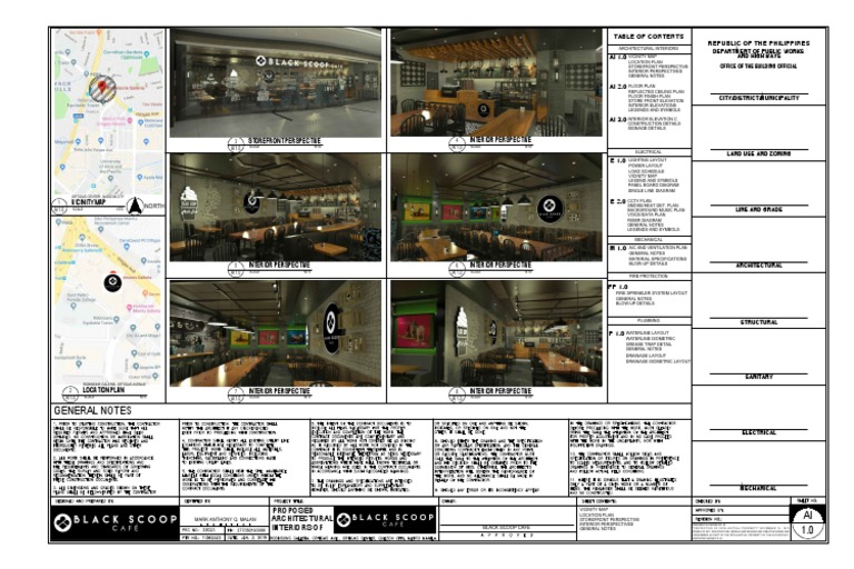 General Notes: Storefront Perspective Interior Perspective | Download ...