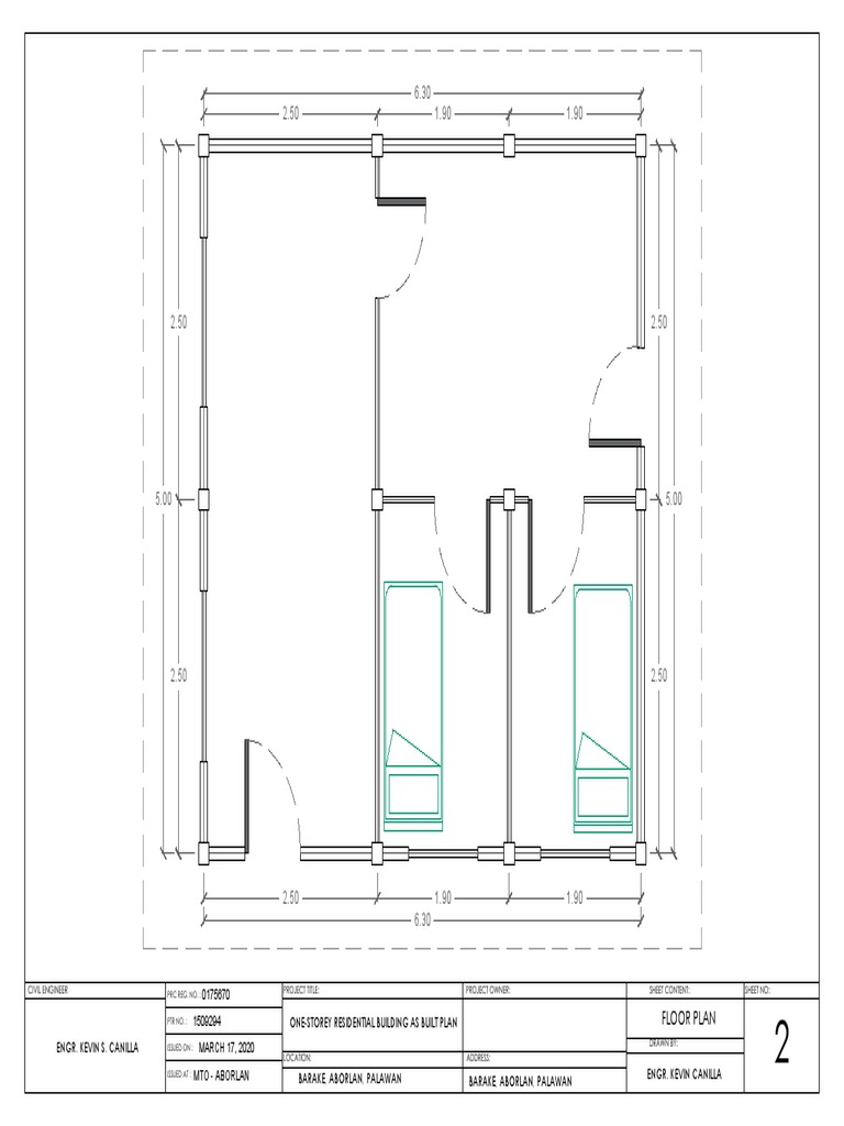 MARCH 17, 2020 Mto - Aborlan One-Storey Residential Building As Built ...
