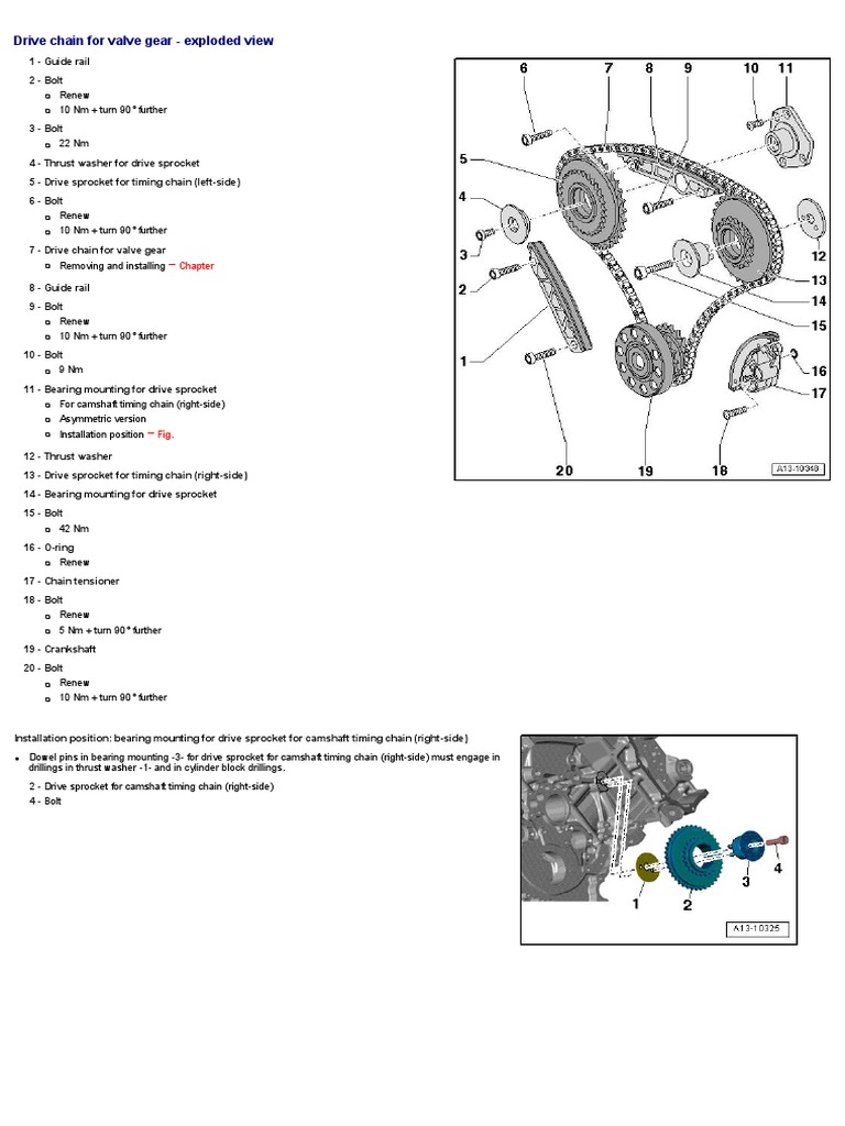 08 - Drive Chain For Valve Gear - Exploded View | PDF