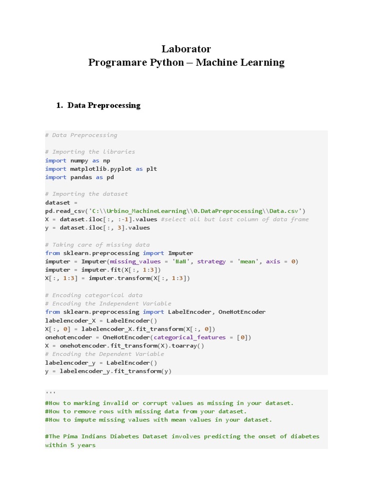 Machine Learning | PDF | Cross Validation (Statistics) | Machine Learning