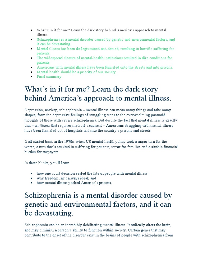 No One Cares About Crazy People by Ron Powers | PDF | Mental Disorder ...