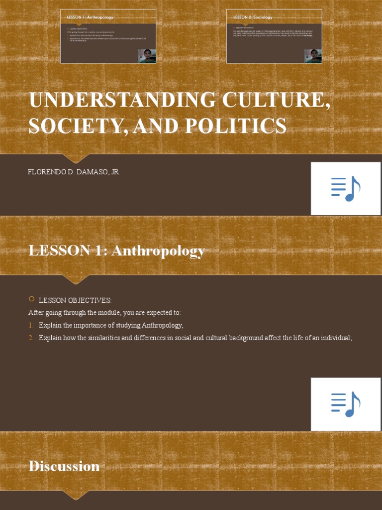 Understanding the Foundations of Anthropology and Sociology: A Lesson ...
