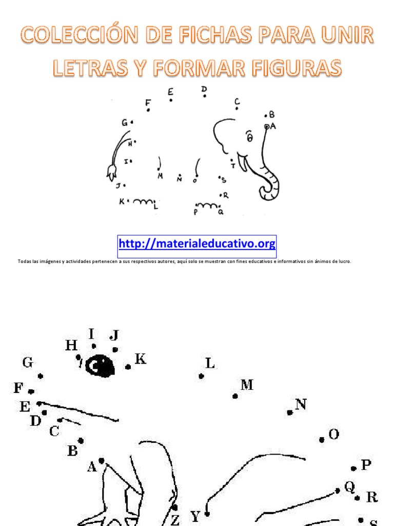 Unir Letras para Formar Dibujo - PDF Versión 1 | PDF