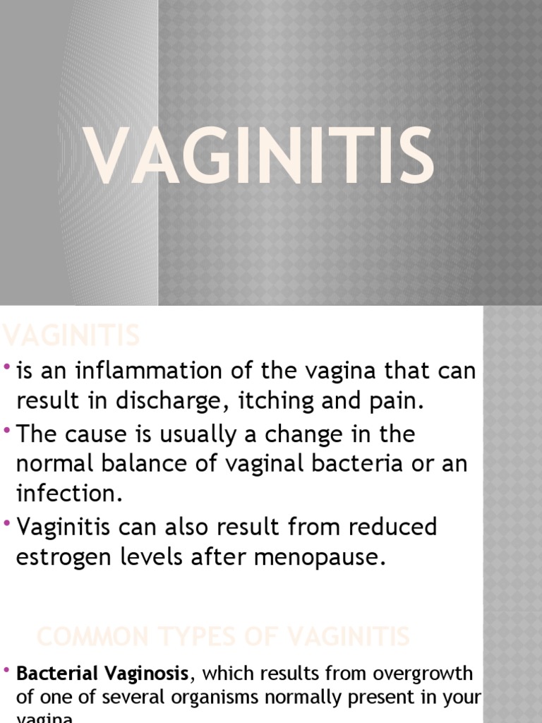 VAGINITIS | PDF | Vagina | Candidiasis
