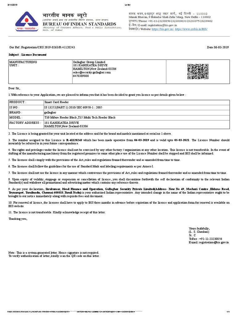 T10 T15 Bureau of Indian Standards (BIS) IS 13252 (PART 1) 2010 | PDF ...