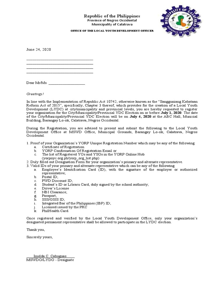 Communication For Lydc | PDF