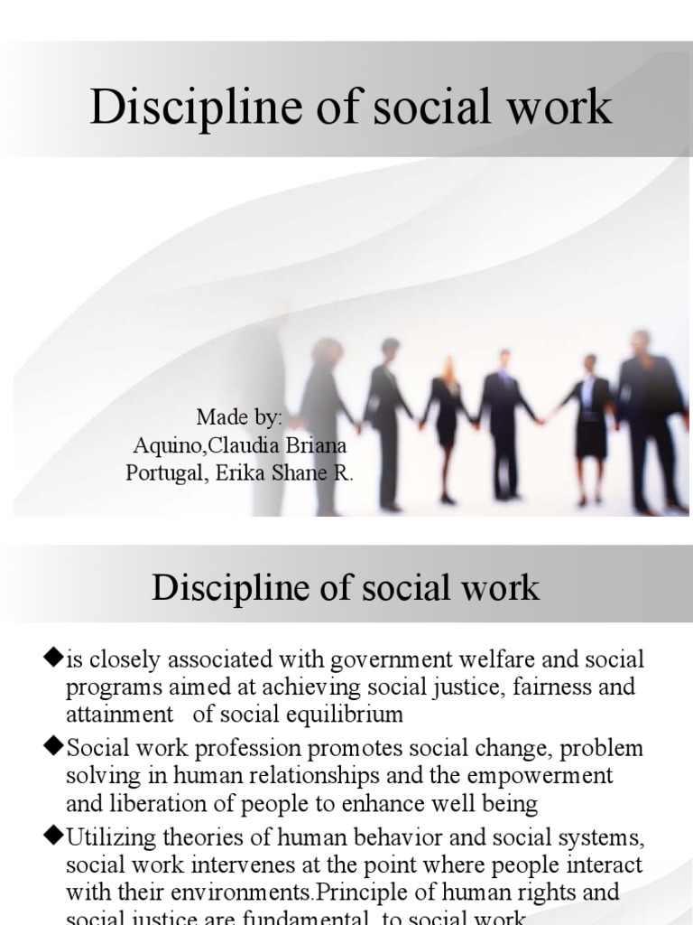 Understanding Social Work Discipline | PDF | Career & Growth