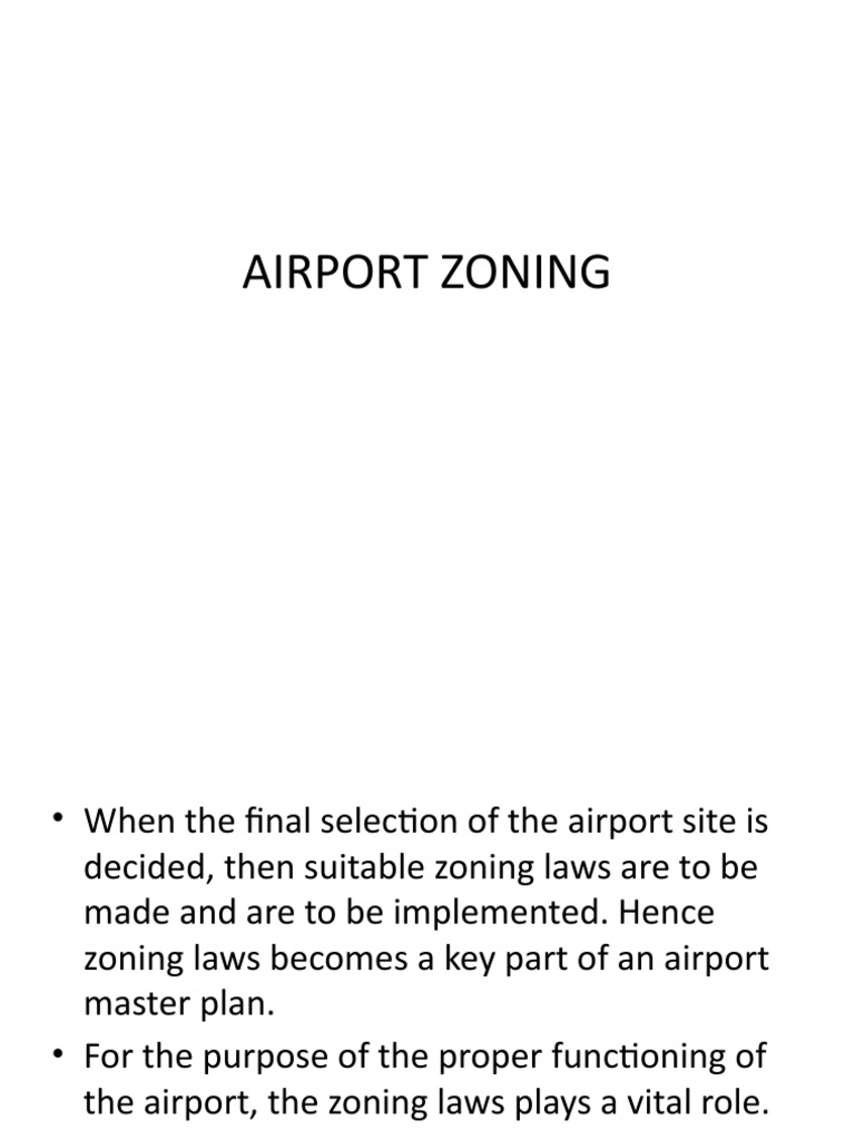 Airport Zoning | PDF