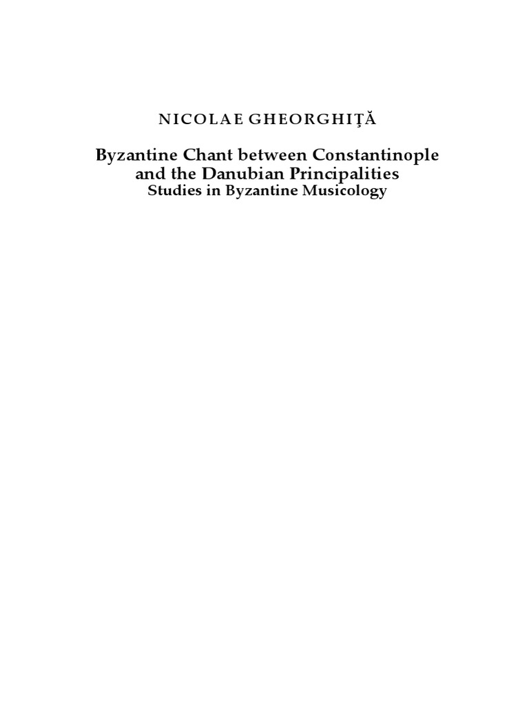 Byzantine Chant Between Constantinople A PDF | PDF | Entertainment ...