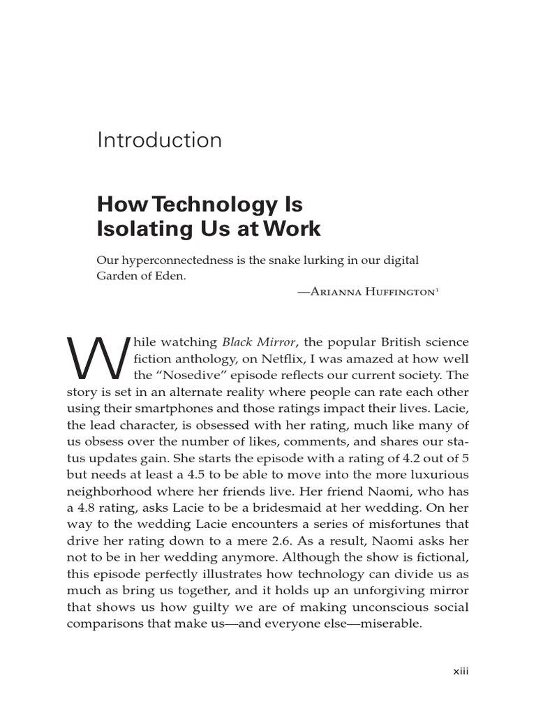 How Technology Is Isolating Us at Work | PDF | Loneliness | Employment