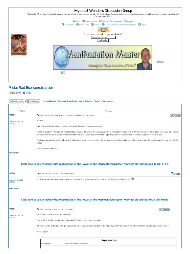 9 Dial Rad Box Construction | PDF | Internet Forum | Internet