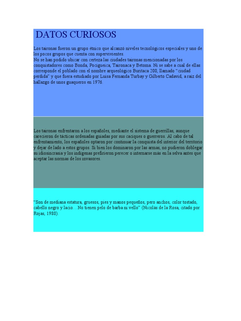Datos Curiosos | PDF