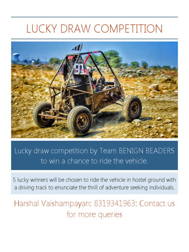 Lucky Draw Competition: Harshal Vaishampayan: 8319341963: Contact Us ...