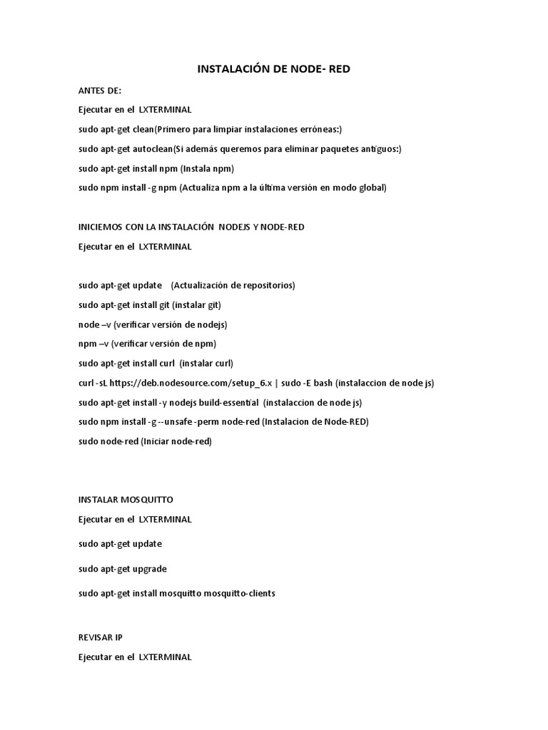 INSTALACIÓN DE NODE-red | PDF | Redes de computadoras | Software
