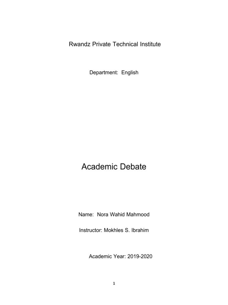 Academic Report Template | PDF | Critical Thinking | Curriculum