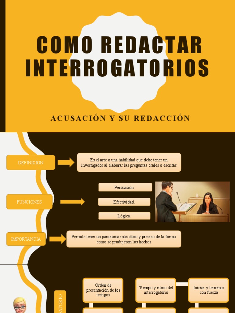 Como Redactar Interrogatorios | PDF | Acusación | Enjuiciamiento