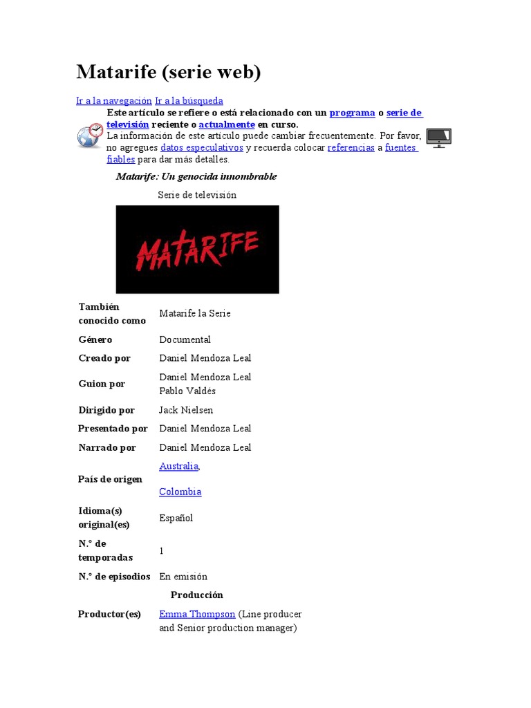 Matarife: Documental sobre Uribe | PDF