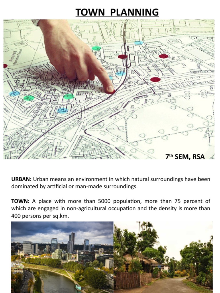 Presentation 01 - TOWN PLANNING | PDF | Urban Planning | Urban Area
