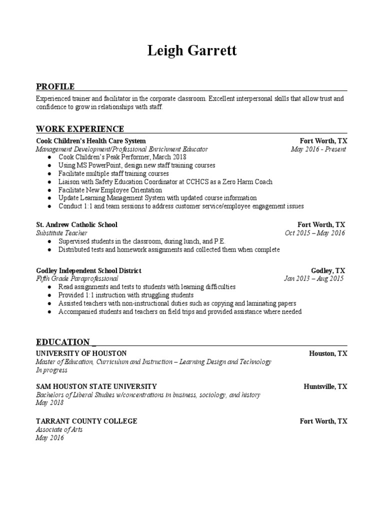 LG Resume | PDF