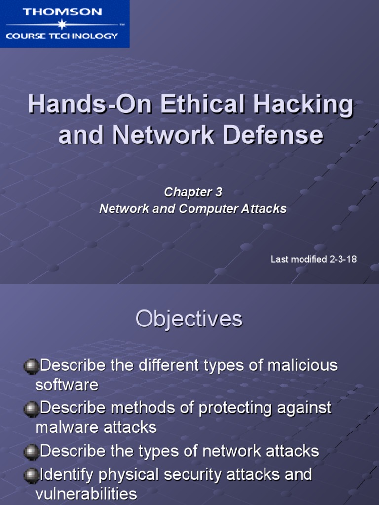 CH 3 - Network and Computer Attacks | PDF | Denial Of Service Attack ...