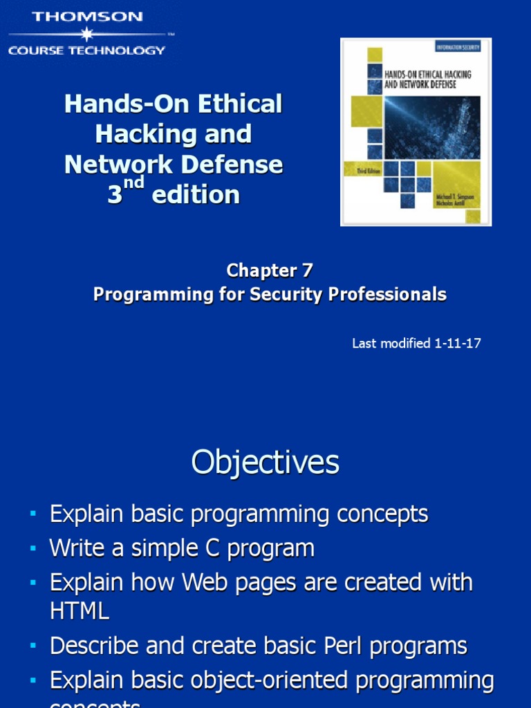 CH 7 - Programming For Security Professionals | PDF | Perl | Subroutine