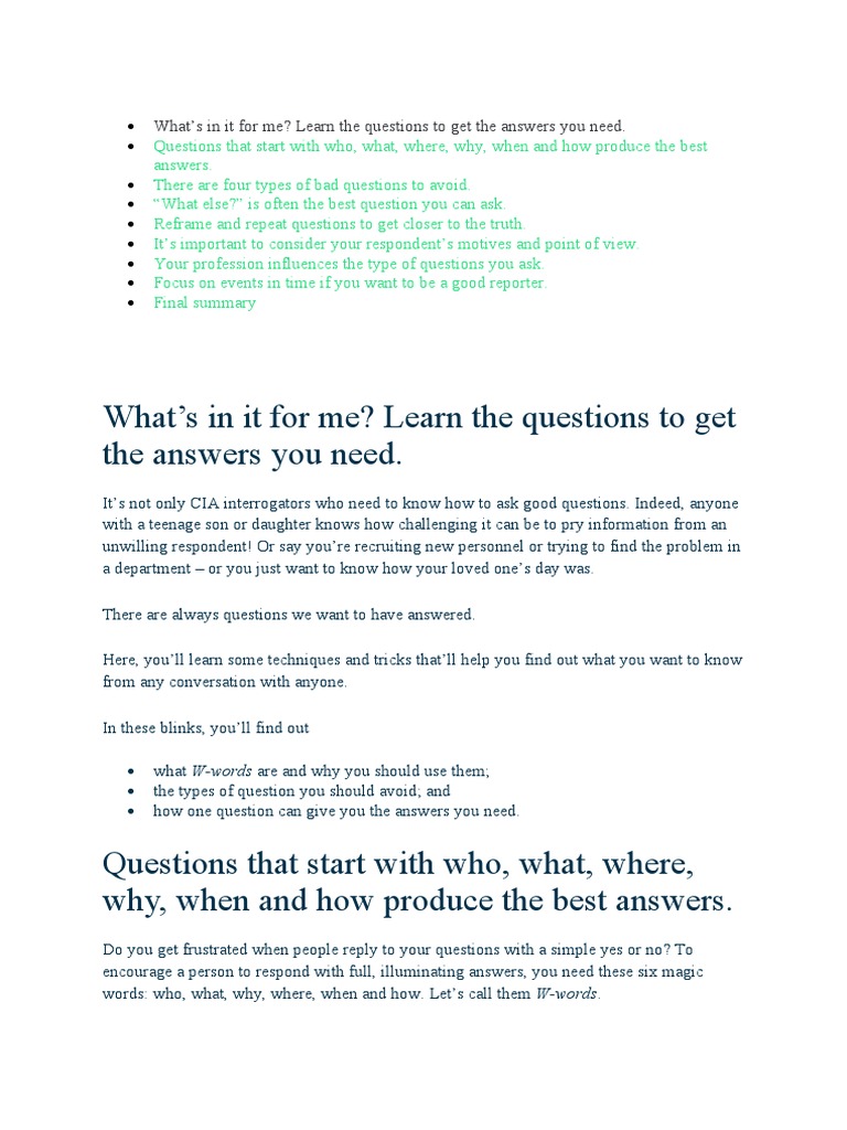 Mastering the Art of Effective Questioning: Strategies and Techniques ...